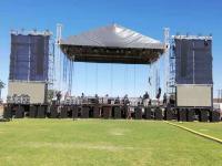 China 2020  High Loading Capacity 12*10*10m  6 Pillars  Colorful Outdoor Heavy Duty Stage Roofing Truss For Public  Events for sale