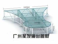 China Black Glass Square Acrylic Stage Platform Anti-slip For Evens for sale