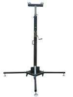 China Black Color  Adjustable 2M To 6M Theatrical Light Truss Stands / Concert Truss System For Party Truss for sale