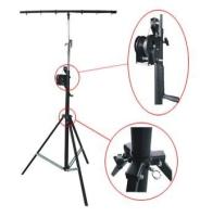 China 4M Adjustable  Height 40kg Loading Speakers Lighting Truss Stands / DJ Truss Stand 2 Meters High for sale