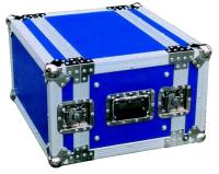 China Aluminum / Plastic 2U Standard Rack Flight Case 530 x 680 x 120mm for sale