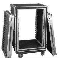 China Different kind of  colors  Standard 10U Plywood  Rack Flight Case With Strong Wheels For Stage Equipment for sale