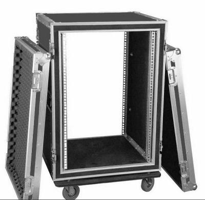 China Different kind of  colors  Standard 10U Plywood  Rack Flight Case With Strong Wheels For Stage Equipment for sale