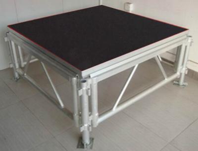 China 1.22x1.22M color black can adjustable 3level plywood stage for sale