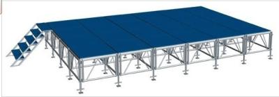 China Movable Stage Platform Blue Outdoor / Truss Lifts Crank Stands for sale