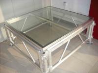 China Event Stage Adjustable Clear Acrylic Glass Stage Layer Truss Stage for sale