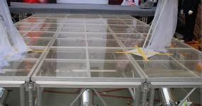 China Portable Glass Acrylic Stage Platform For Performances 1.22 * 2.44M for sale