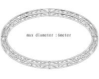 China 6 meter Diameter Bolt Circle Truss Safety With Alloy Aluminum Tube for sale