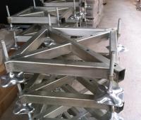China Iron Base Stage Truss Coupler Silver For Aluminium Lattice Beam for sale
