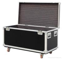 China Black Plastic 6u Flight Cases For Speaker , Metal Tool Case for sale