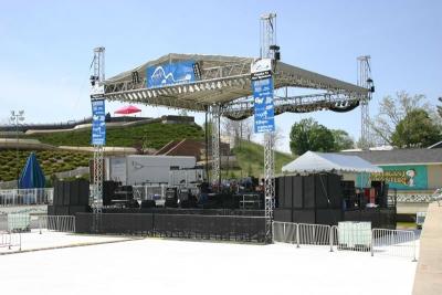 China Aluminum Stage Truss Performance Equipment / Aluminum Square Truss for sale