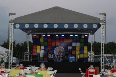 China Customer's true project lighting truss in USA 10x10x6M for sale
