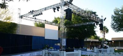 China Outdoor Concert / Party / Wedding Stage DJ Truss For Speakers for sale