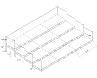China Toughened Glass Movable Stage Platform / Temporary Stage Platforms for sale
