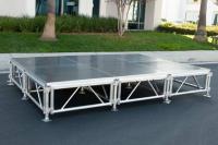 China Adjustable Mobile Portable Stage , Aluminum Plywood Platform Stage for sale