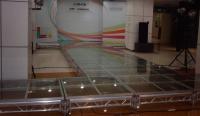 China T Shape Acrylic Stage Platform / Portable Aluminum Catwalk Stage for sale