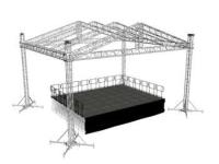China 12*10*10M OEM High Loading Aluminum Stage Roofing Truss Systems With TUV and SGS for sale