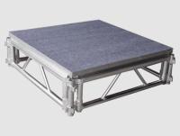 China 90*90cm Folding Organic Glass / Wooden Stage Platforms For Aluminum Stage Truss Show for sale