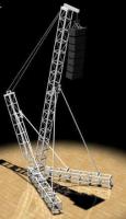 China Dj Style Aluminum Stage Lighting Pillar Audio New Line Array Speaker Stand Truss for sale