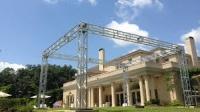 China 12M Span 350*450mm Size  Arc Roofing  Aluminum Truss For Show for sale