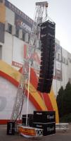 China Dj Style Aluminum Stage Lighting Pillar Audio New Line Array Speaker Stand Truss for sale