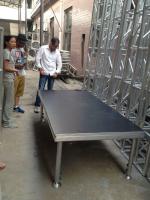 China Moving Portable Stage Platforms / Folding Stage Platform With Plywood for sale