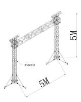 China Customized Aluminum Truss Lighting Truss Stands For Truss LED Screen for sale