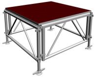 China Professional Portable Stage Platforms / Aluminum Folding Stage With 18mm Plywood for sale