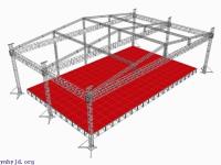 China Professional Portable Stage Platforms / Aluminum Folding Stage With 18mm Plywood for sale
