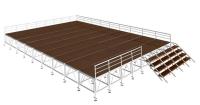 China Waterproof Wood Moving Portable Stage Platforms Anti-slip for sale