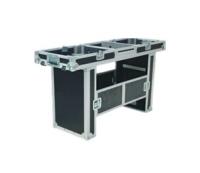 China Aluminum Flight Case With Wheels / Handles Plastic 2U to 24U Rack Case for sale