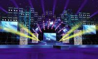 China Aluminum Glass Stage Black Can Adjustable 3 level Plywood Stage 1.22 x 1.22 m For Concert,Wedding, Show, Events for sale
