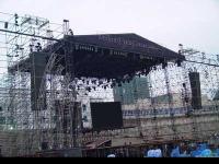 China Aluminum Glass Stage Black Can Adjustable 3 level Plywood Stage 1.22 x 1.22 m For Concert,Wedding, Show, Events for sale