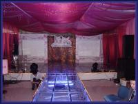 China Used Portable Stage With 18mm Thickness Glass Board for sale