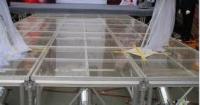 China Event Stage Adjustable Clear Acrylic Glass Stage Layer Truss Stage for sale