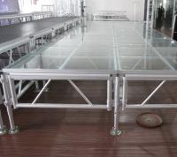 China Event Stage Adjustable Clear Acrylic Glass Stage Layer Truss Stage for sale