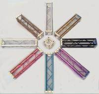 China 150 x 150MM Colorful Aluminum Mini Bolt Truss For Exhibition Booth for sale