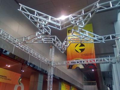 China Silver  Square 5 Stars Stage Lighting Truss 300 x 300 For Performance for sale