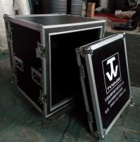 China Customized AluminumTool Cases12U Print Logo Rack Case Anti-shock Foam Inside for sale