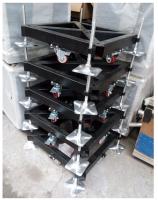 China 500mm x 500mm Iron Base Caster Truss Coupler For Aluminum Roof Truss for sale