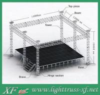 China 500mm x 500mm Iron Base Caster Truss Coupler For Aluminum Roof Truss for sale