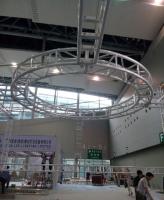 China Aluminum Screw Circular Lighting Truss For Exhibition On Truss Top for sale
