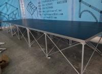 China 18mm Red / Black Folding Movable Stage Platform with Anti-slip Plywood for sale