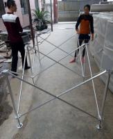 China 18mm Red / Black Folding Movable Stage Platform with Anti-slip Plywood for sale