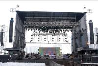 China Line Array Sound System And Light truss System Lighting Truss System Silver for sale