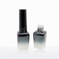 China Gradient Color Nail Polish Mini Bottles Square Shape 7ml 15 Ml With Plastic Cap for sale