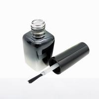China Gradient Color Nail Polish Mini Bottles Square Shape 7ml 15 Ml With Plastic Cap for sale
