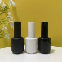 China Empty Plastic Cap Small Nail Polish Bottles 12ml 15ml With Brush for sale