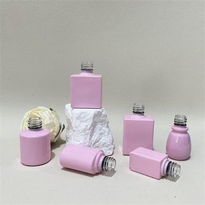 China Custom 100 Pcs Empty Nail Polish Bottles Bow Cap Round Square Shape for sale