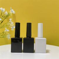 China Leak Proof 8ml 10ml Nail Polish Bottle Glass Electroplated Silver for sale